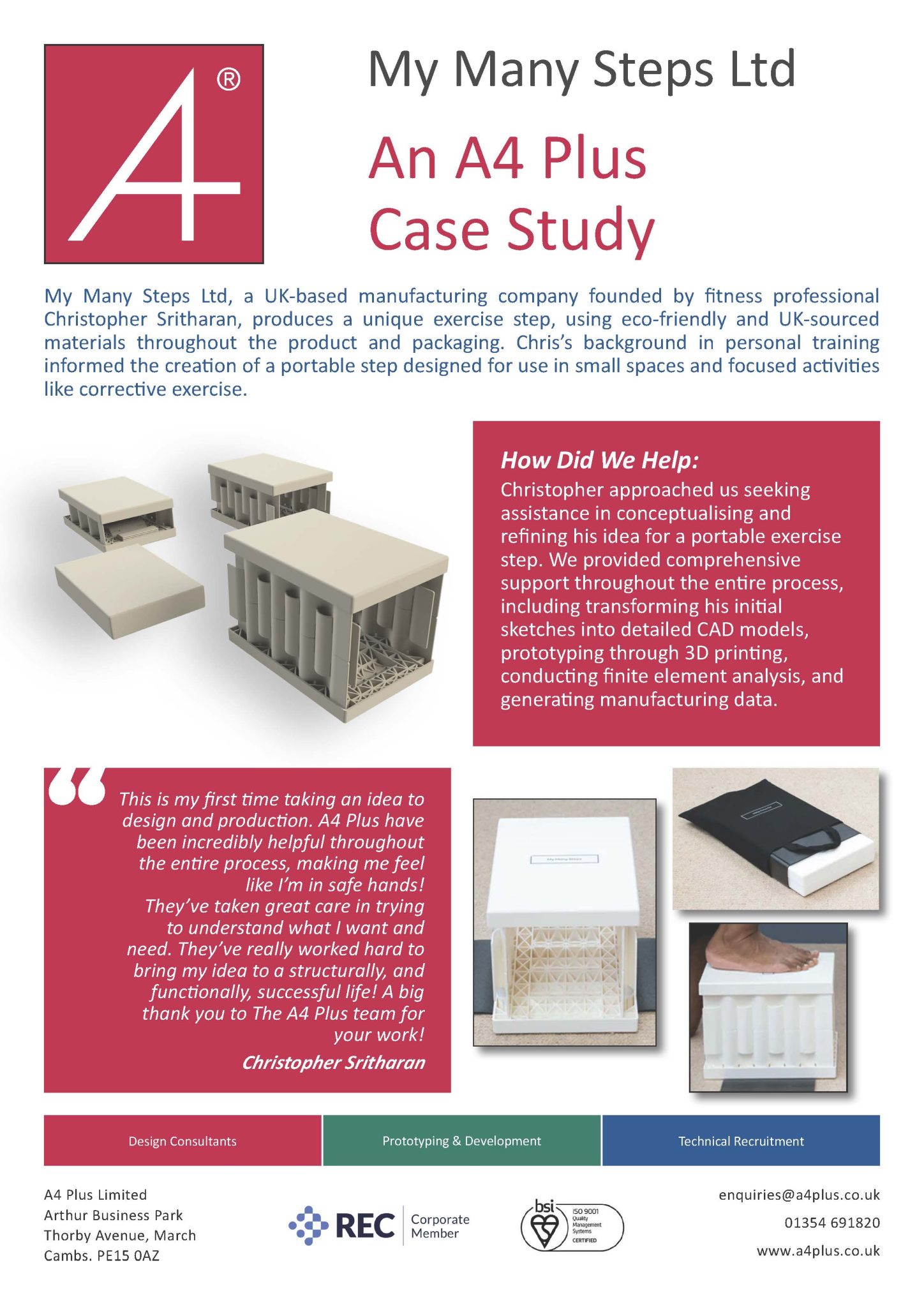 Case Study Sgl Sheet – Steps REV 4 | A4 Plus